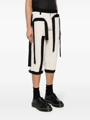 Yohji Yamamoto Detachable-strap Bermuda Shorts
