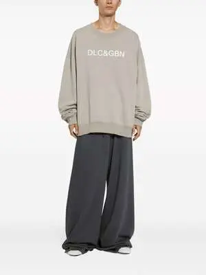 Dolce & Gabbana Logo-print Cotton-jersey Sweatshirt