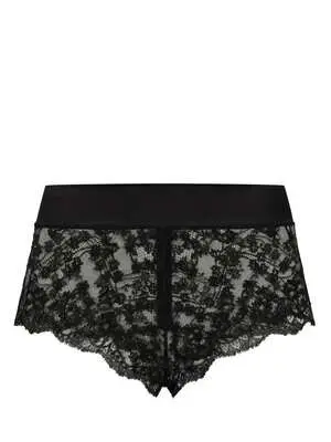 Dolce & Gabbana Floral-lace Briefs - Black