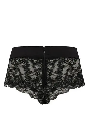 Dolce & Gabbana Floral-lace Briefs - Black