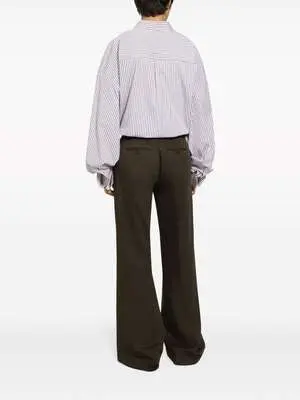 Dolce & Gabbana Oversized Striped Cotton-poplin Shirt - White