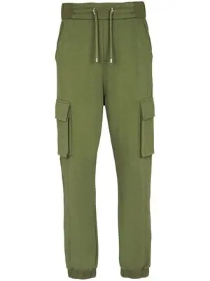 Balmain Logo-print Cargo Track Pants - Green