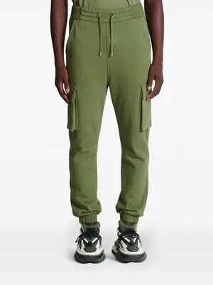 Balmain Logo-print Cargo Track Pants - Green
