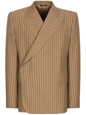 Dolce & Gabbana Pinstripe-pattern Wool Blazer