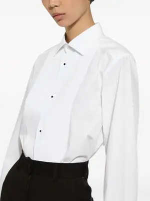 Dolce & Gabbana Bib-front Cotton Shirt