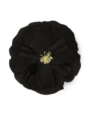 Dolce & Gabbana Floral Brooch - Black