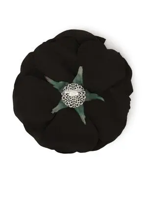 Dolce & Gabbana Floral Brooch - Black