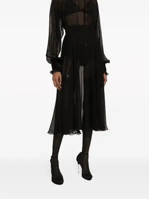 Dolce & Gabbana Chiffon Calf-length Circle Skirt