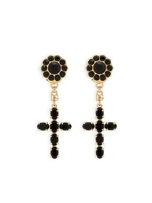 Dolce & Gabbana Cross Clip-on Earrings - Gold