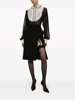 Dolce & Gabbana Bow-detail Skirt - Black