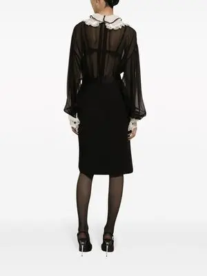 Dolce & Gabbana Bow-detail Skirt - Black