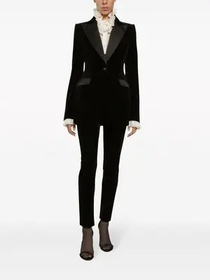 Dolce & Gabbana Single-breasted Velvet Blazer