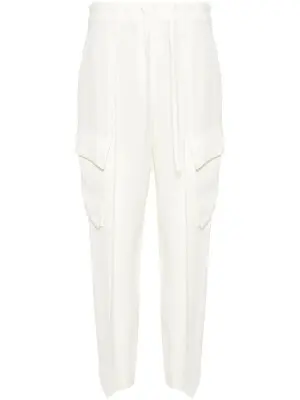 Brunello Cucinelli Monili Detail Twill Trousers