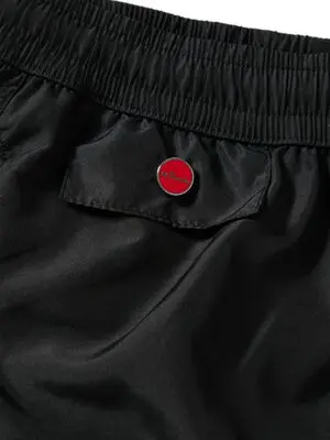Kiton Logo Embroidered Swim Shorts