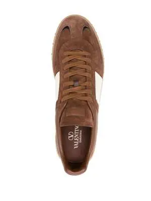 Valentino Garavani Upvillage Suede Sneakers - Brown