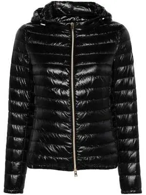 Herno Padded Hooded Jacket - Black