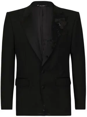 Dolce & Gabbana Floral-appliqué Single-breasted Suit