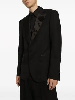 Dolce & Gabbana Floral-appliqué Single-breasted Suit