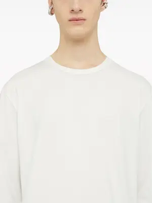 JIL SANDER Logo-print Long-sleeve T-shirt - White