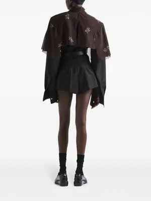 Prada Floral-print Cape - Red