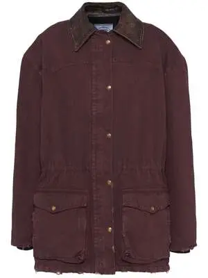 Prada Single-breasted Canvas Jacket