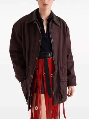 Prada Single-breasted Canvas Jacket