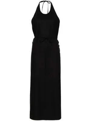 BASERANGE Apron Silk Wrap Dress