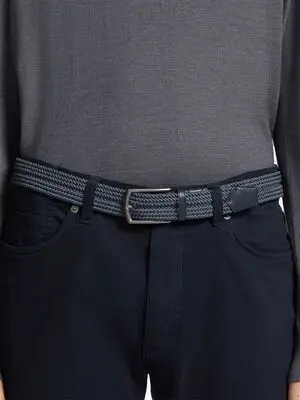 Zegna Braided Belt - Blue