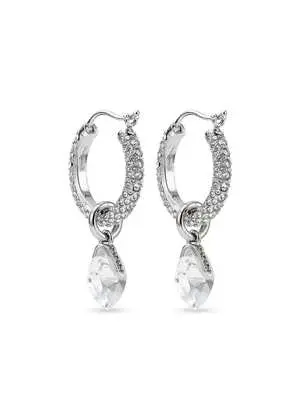 JIMMY CHOO Crystal Heart Hoop Earrings
