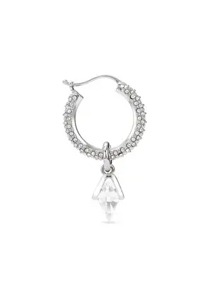 JIMMY CHOO Crystal Heart Hoop Earrings
