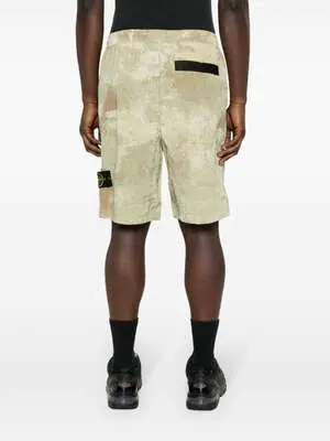 Stone Island Abstract-print Bermuda Shorts