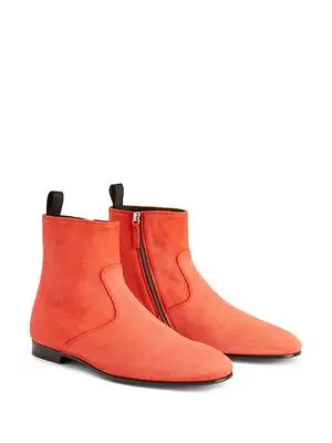 GIUSEPPE ZANOTTI Ron Ankle Boots - Red