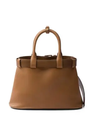 Prada Small Buckle Tote Bag - Brown