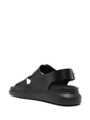 Alexander McQueen Logo-debossed Leather Sandals