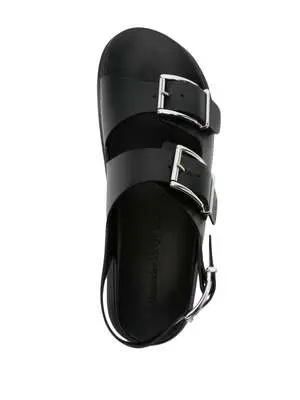 Alexander McQueen Logo-debossed Leather Sandals