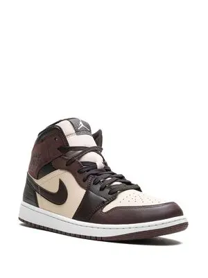 JORDAN Air 1 Mid Se Velvet Sneakers - Brown