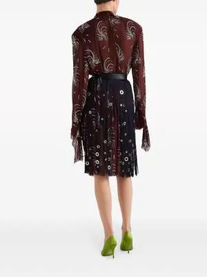 Prada Embroidered Georgette Dress