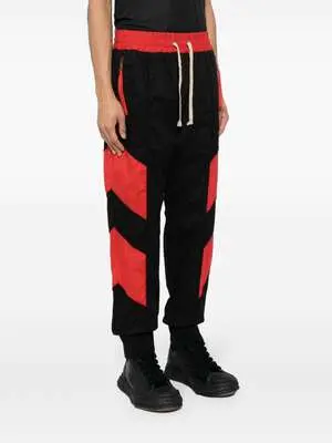 VIVIENNE WESTWOOD Orb-embroidery Cotton Track Pants - Black