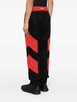 VIVIENNE WESTWOOD Orb-embroidery Cotton Track Pants - Black