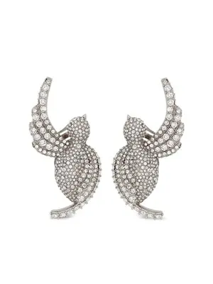 Balmain Swallow Rhinestone Earrings