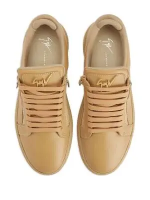 GIUSEPPE ZANOTTI Double-zip Low-top Sneakers - Neutrals