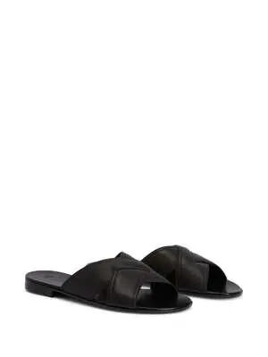 GIUSEPPE ZANOTTI Flavio Crossover-strap Sandals - Black