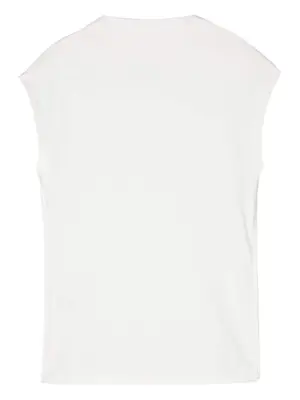 Closed Straight-neck Tank Top