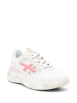 Premiata Moerun Distressed Sneakers - White
