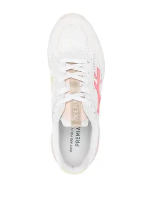 Premiata Moerun Distressed Sneakers - White
