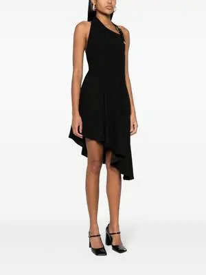 Versace Logo-buckle Crepe Dress