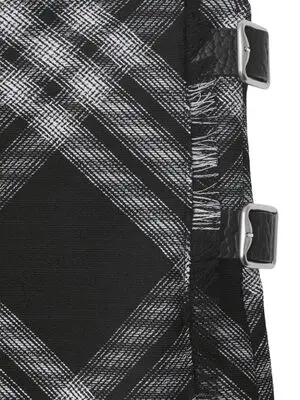 Burberry Checked Wool Minidress