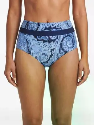 Marlies Dekkers Cache Coeur Paisley-print High-waisted Bikini Bottoms