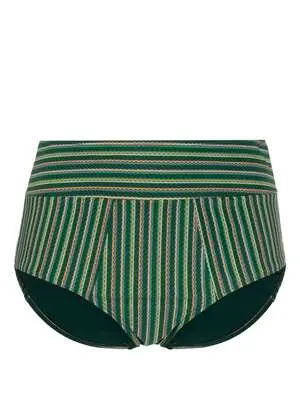 Marlies Dekkers Holi Vintage Striped Bikini Bottom - Green