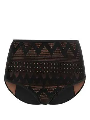 Marlies Dekkers Dolce Vita Crochet-panel Bikini Bottoms - Black